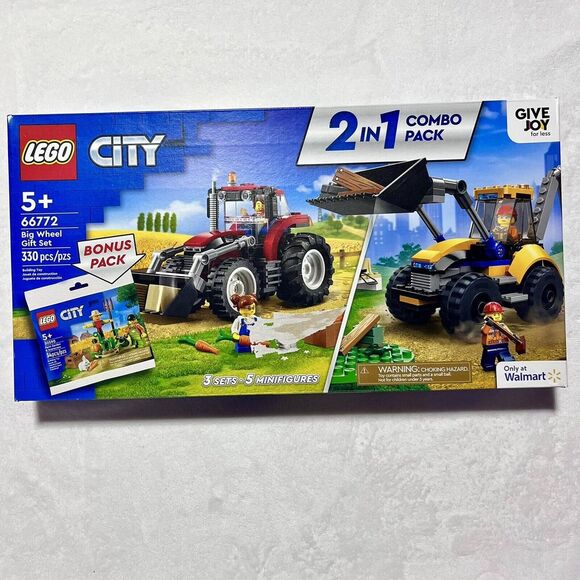 Lego | Toys | Lego City Big Wheel Gift Set 66772 2in Tractor And ...